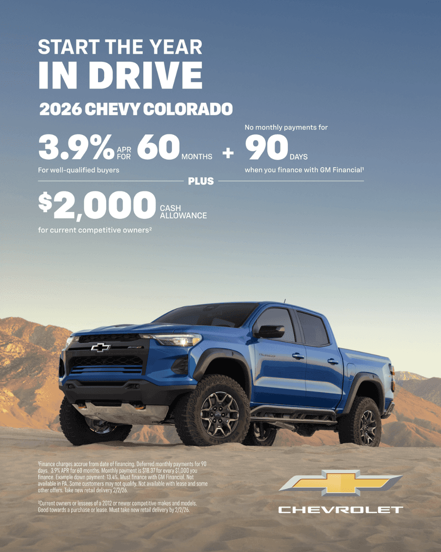 2026 Chevy Colorado - START THE YEAR IN DRIVE | Jack Burford Chevrolet ...