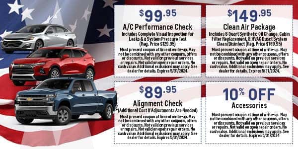 Monthly Specials | Paddock Chevrolet | Kenmore, NY