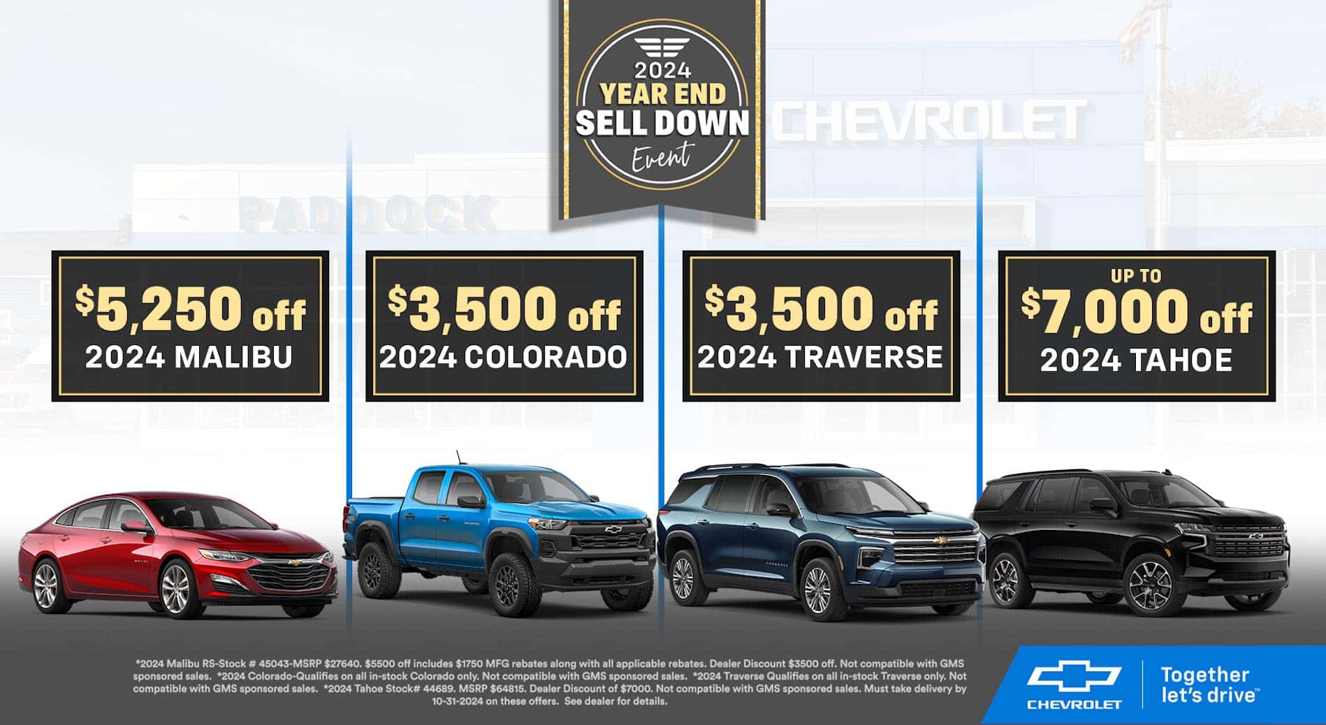 Monthly Specials | Paddock Chevrolet | Kenmore, NY