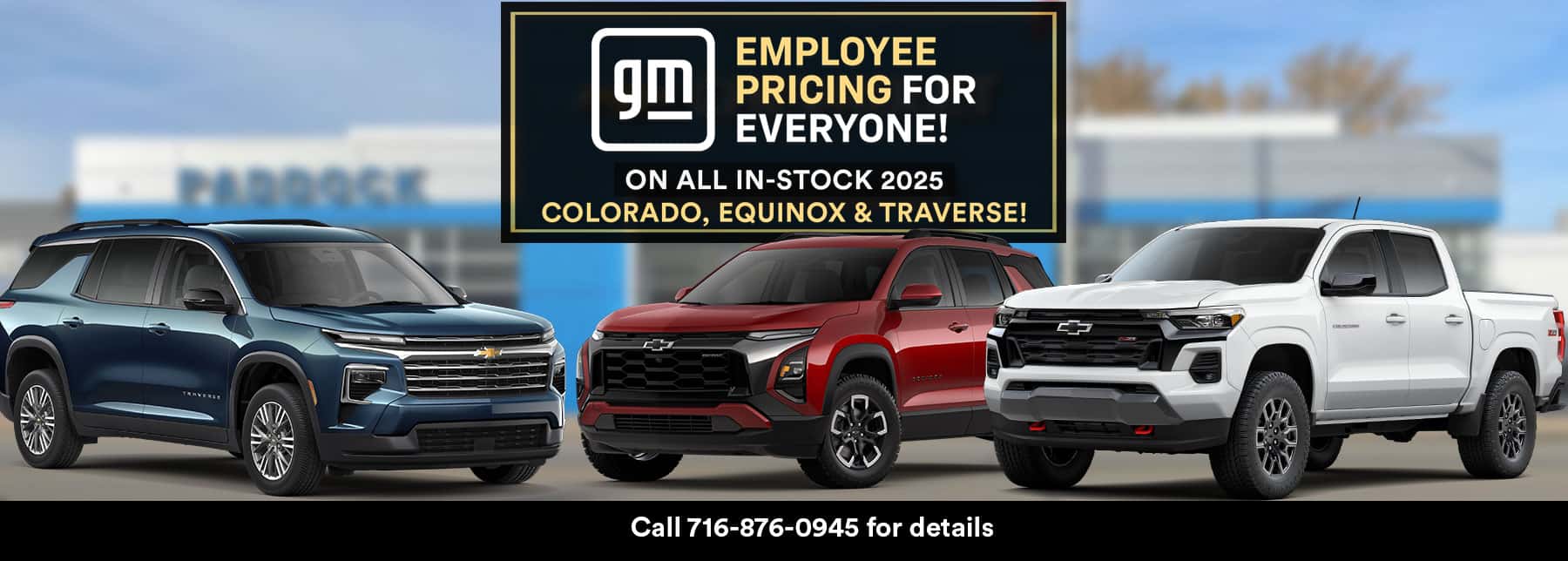 Monthly Specials | Paddock Chevrolet | Kenmore, NY