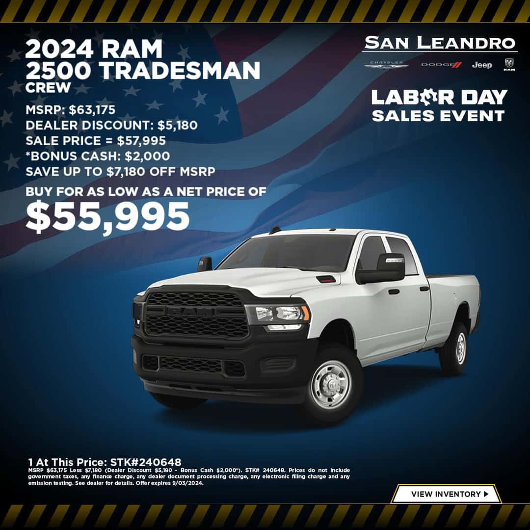 Exclusive Lease Specials at San Leandro Chrysler Dodge Jeep RAM | Near ...