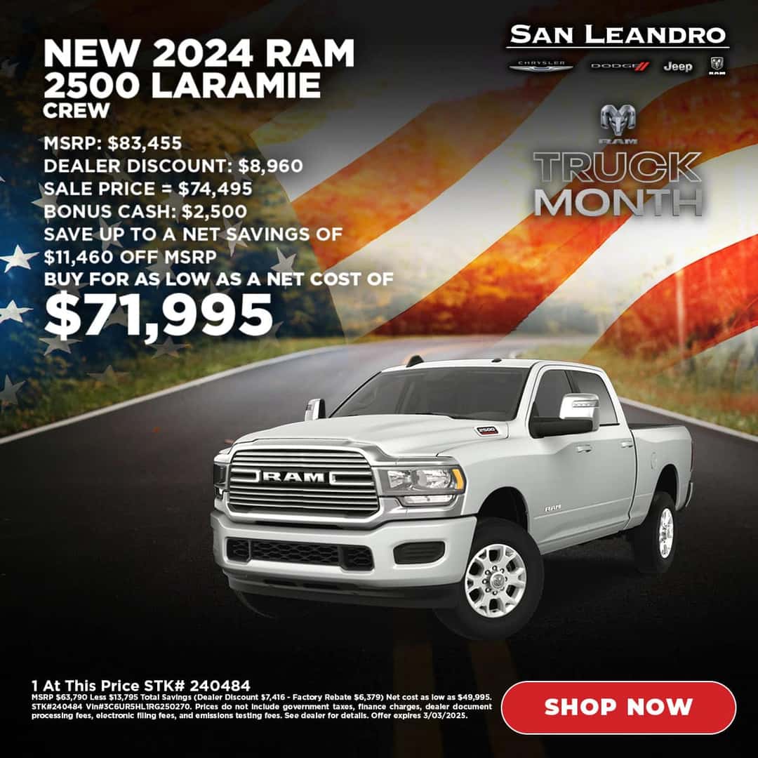 Exclusive Lease Specials at San Leandro Chrysler Dodge Jeep RAM | Near ...