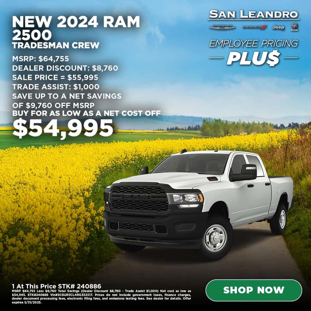 Exclusive Lease Specials at San Leandro Chrysler Dodge Jeep RAM | Near ...